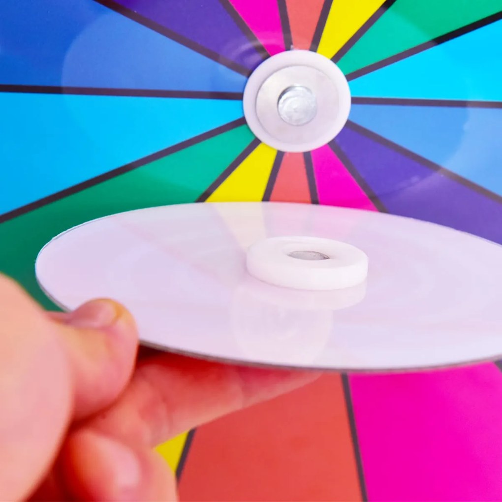Costway Hračka 24" Wheel of Fortune Barevné kolo Hry pro loterijní hry Slovní