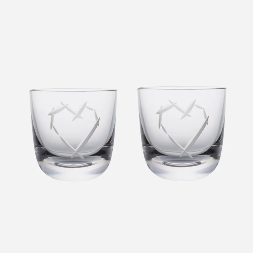 Sada sklenic Love Crystal 2 ks