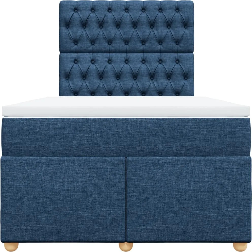 Box spring postel s matrací černá 120x190 cm textil 3293532