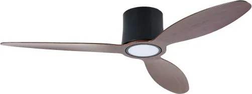 ZEVENTI - LED Stropní ventilátor VENTORA LED/24W/230V Wi-Fi Tuya černá/ořech +DO
