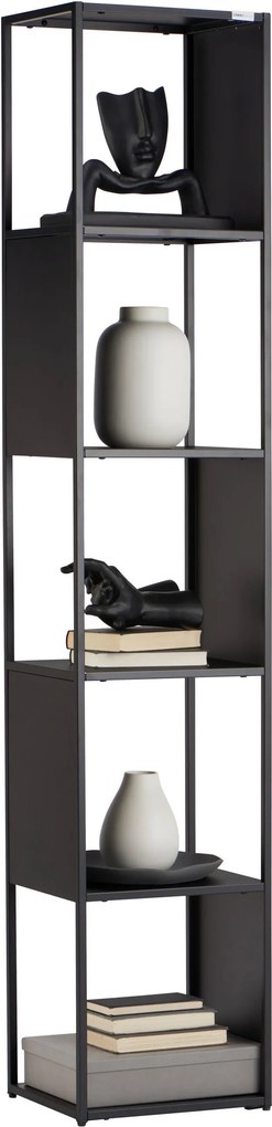 XXXLutz REGÁL, černá, ocel, 37/188/30 cm Carryhome - Knihovny - 000874001703