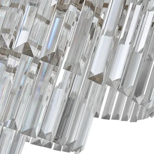 Toolight - Křišťálová stropní svítilna 7xE14 40W Glamour APP780-7C, chromová, OSW-05032