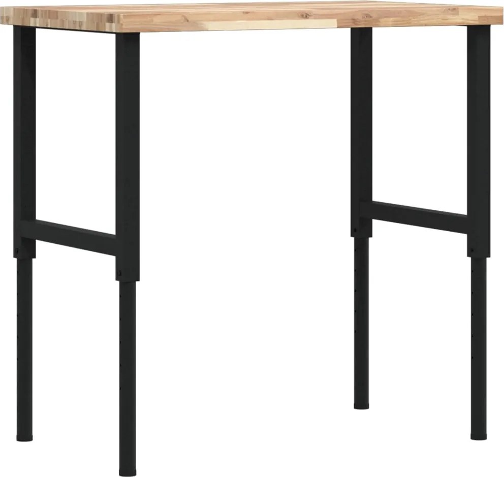 Pracovní stůl 100x60x(73–99,5) cm masivní akácie obdélníkový 3309691