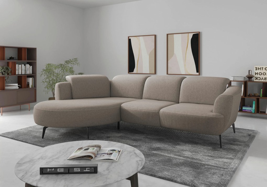 XXXLutz ROHOVÁ SEDAČKA, textil, šedohnědá Sit & More - Sedací soupravy - 000144018510