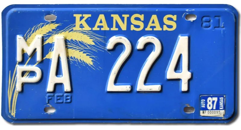 Americká SPZ Kansas Blue Wheat MPA 224