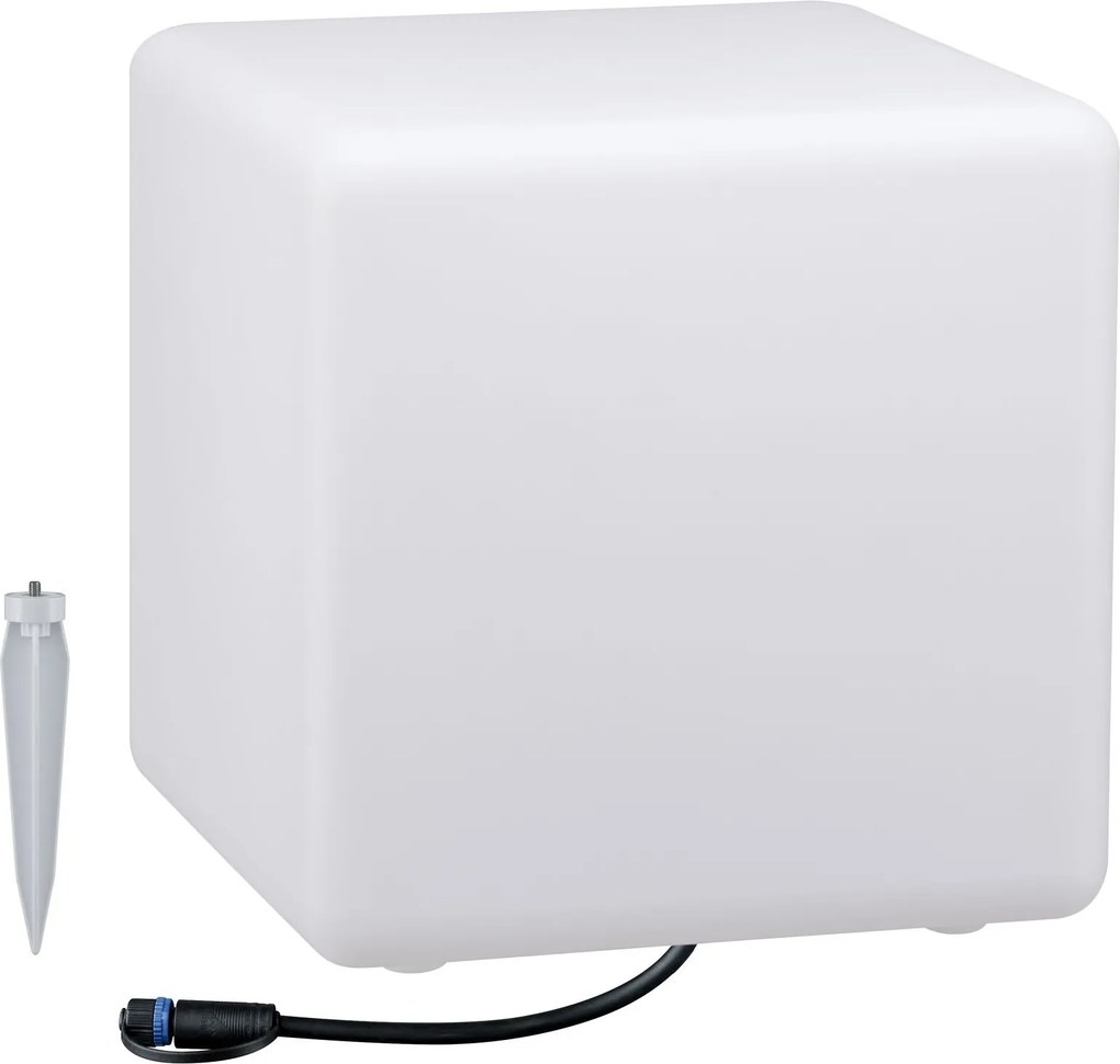 P 94181 Plug&Shine světelný objekt Cube IP67 3000K 24V délka hrany 30cm - PAULMANN