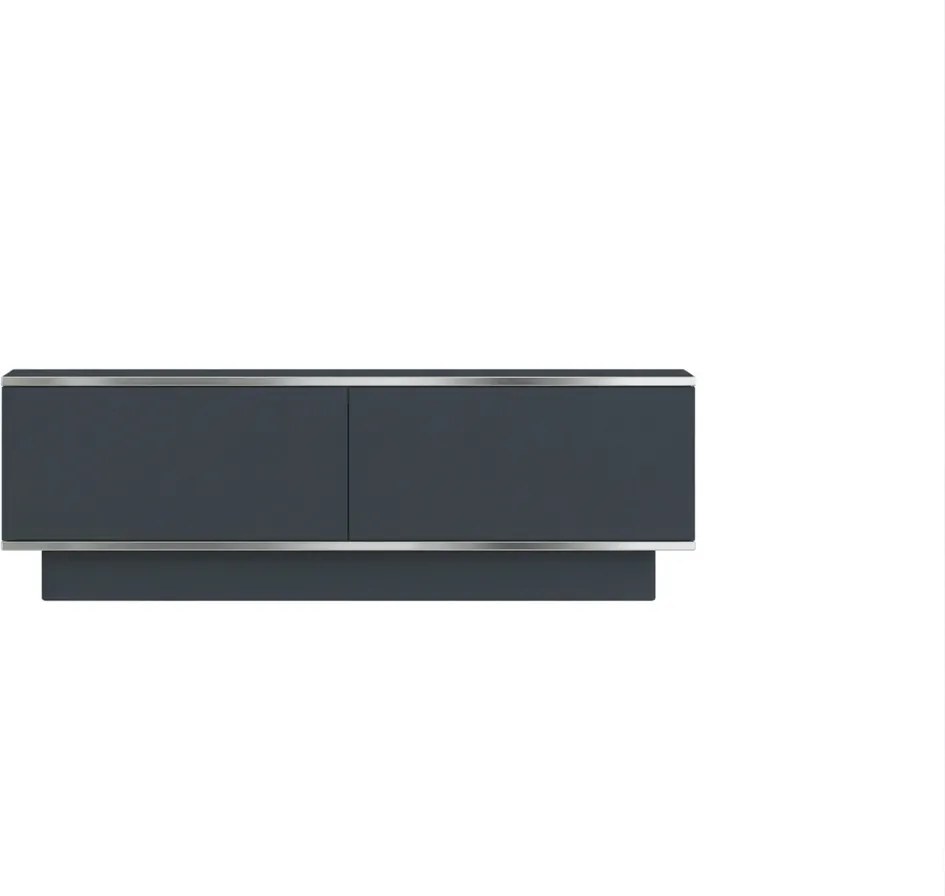 TV stolek ALVIN 135 cm, antracit/stříbrná