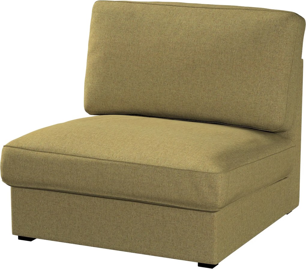 Potah na neskládací křeslo IKEA Kivik barva zelená látka pletený vzor