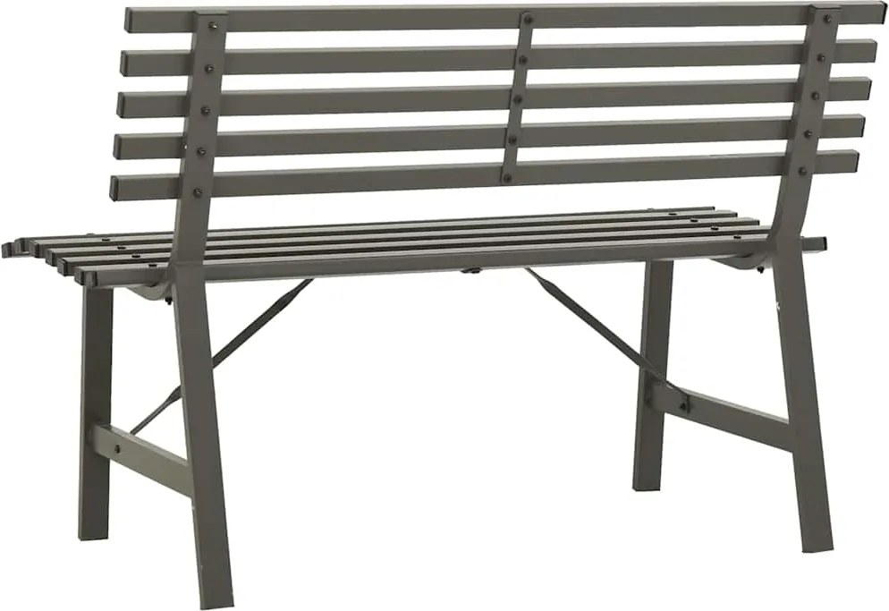 Zahradní lavička 110 cm ocel černá 317135