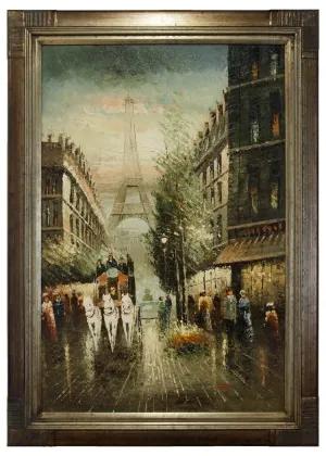 XXXL Obraz olej na plátně Eifelova věž-Vättern