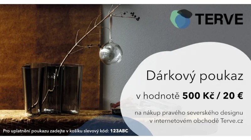 Vánoční dárkový poukaz na 500 Kč