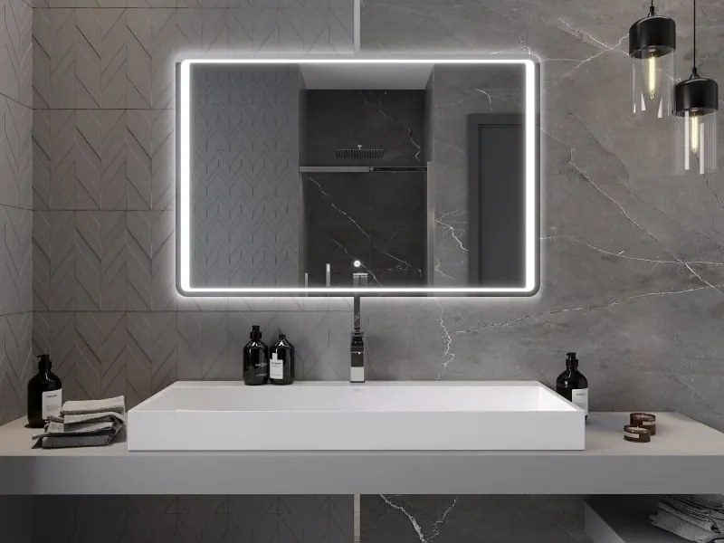 Mexen Zusa osvětlené koupelnové zrcadlo 120 x 80 cm, LED 6000K, proti zamlžení - 9808-120-080-611-00