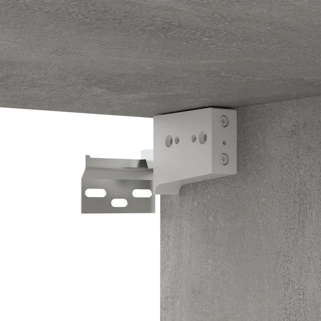TV skříňky 4 ks betonově šedé 80 x 30 x 30 cm kompozitní dřevo 3079060
