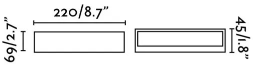 FARO 71052 - LED Venkovní nástěnné svítidlo TOLUCA LED/16W/230V IP65