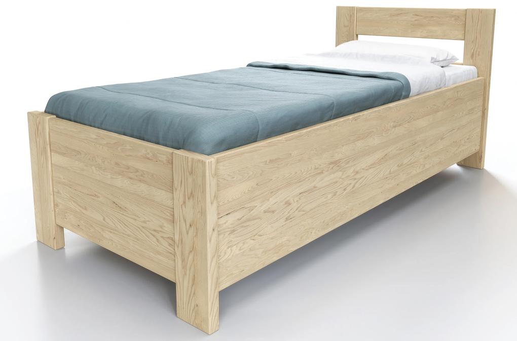 Vlastní výroba Jasanová postel Ela s úložným prostorem