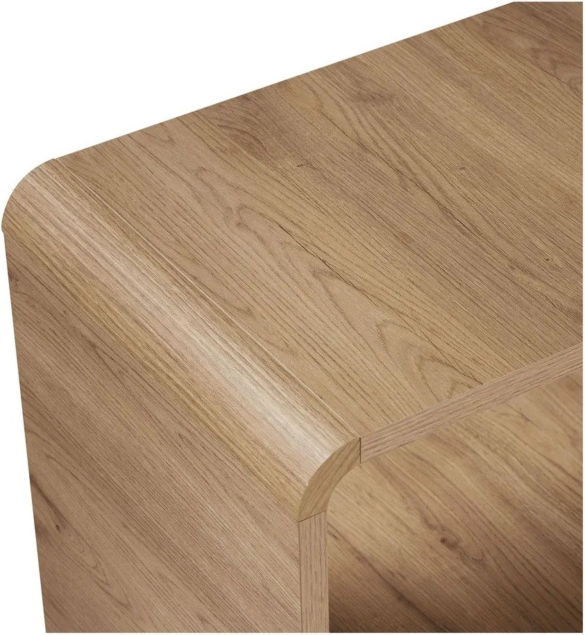 Knihovna v dekoru dubu ve světle přírodní barvě 78x153x34 cm Senza – Nordure