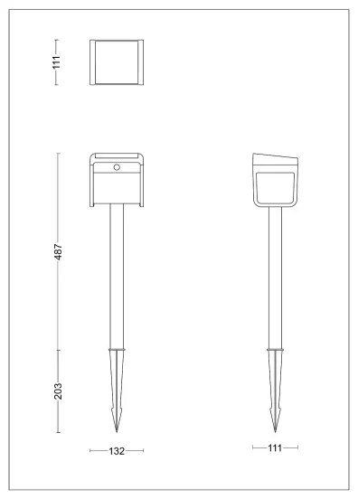 Philips - LED Solární lampa se senzorem EZRA LED/1,8W/3,7V 3000K IP44