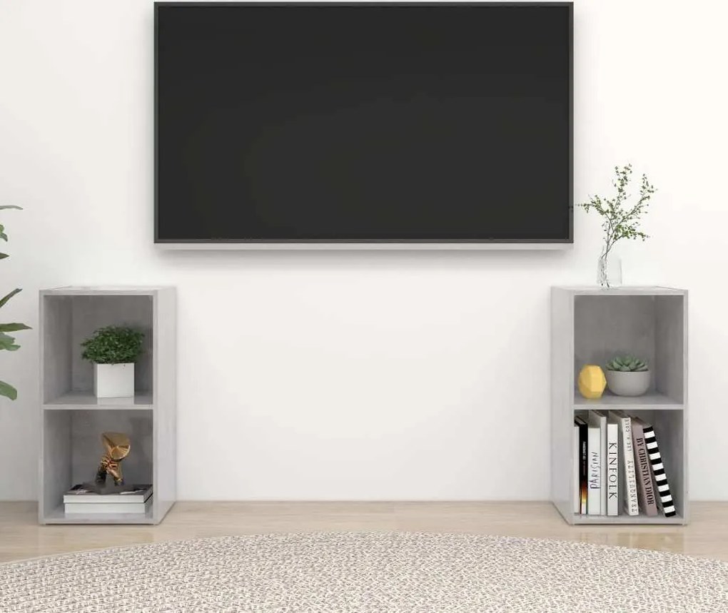 vidaXL TV skříňky 2 ks 72 x 35 x 36,5 cm dřevotříska [3079901] Barva: dub sonoma