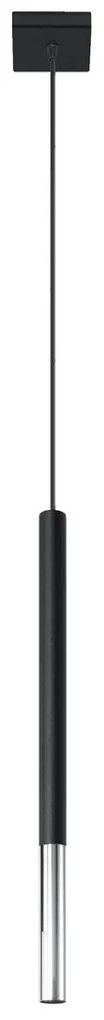 Sollux Lighting Závěsné svítidlo MOZAICA 1 černá/chromová