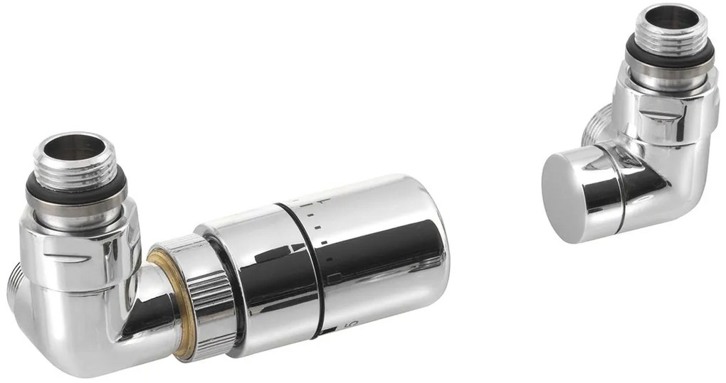 Sapho Corner připojovací sada ventilů termostatická triaxiální levá chrom CP1011LS