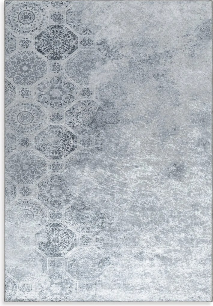 Koberec Lotus7, 160x220 cm, stříbrný
