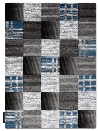 koberec ALTER Siena čtverce mřížka, modrý velikost 180x270 cm | krásné koberce cz