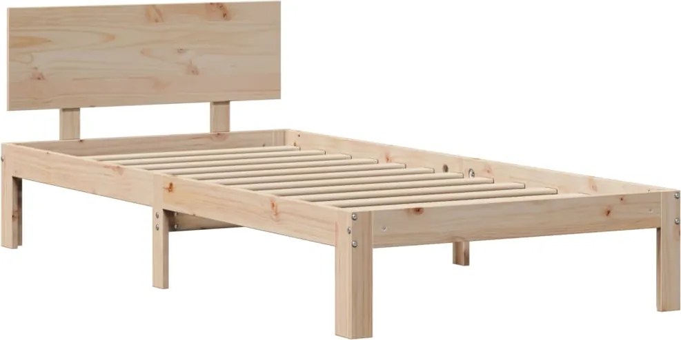 Rám postele s čelem 75 x 190 cm masivní borovice 3306070