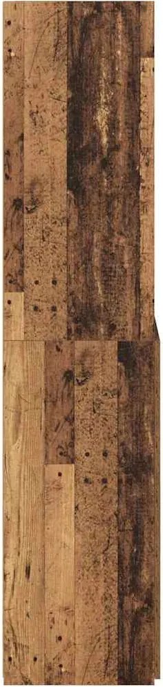 Vysoký bufet Staré dřevo 80 x 42,5 x 185 cm Kompozitní dřevo 3402632