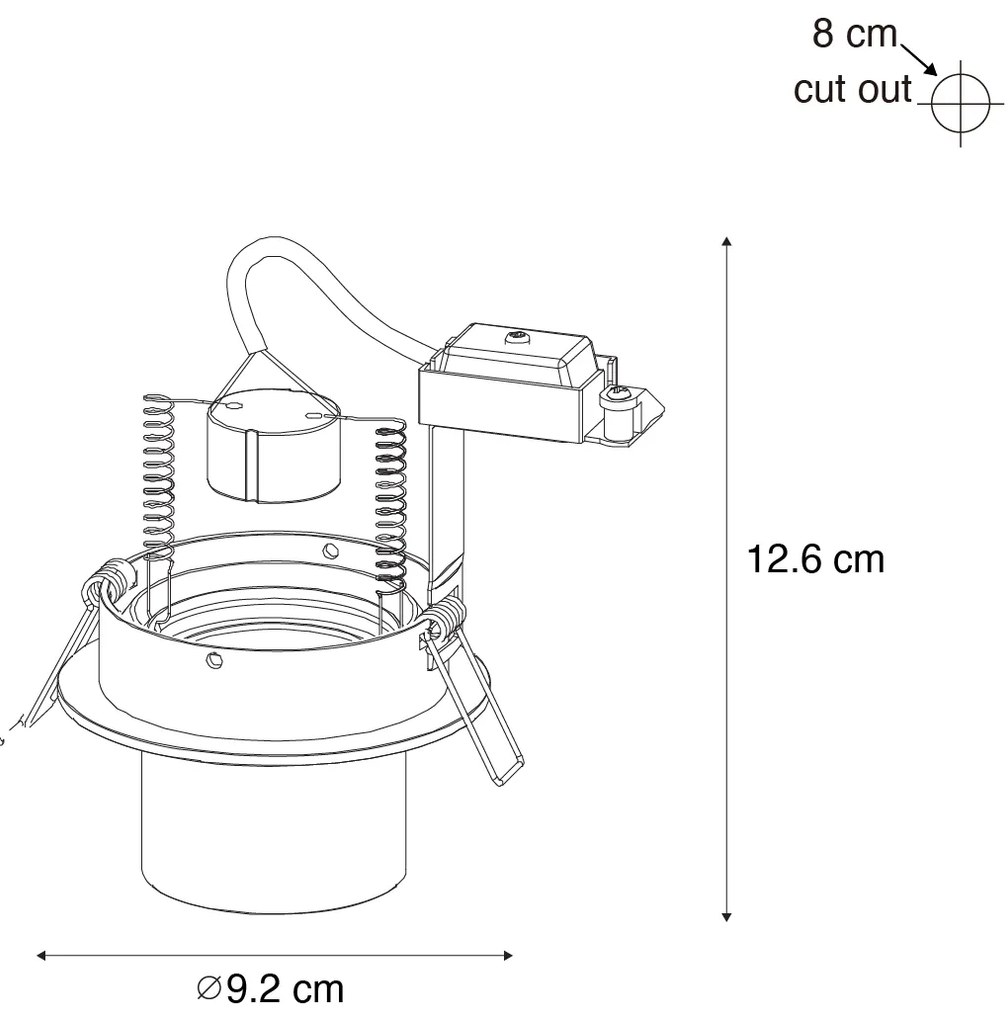 Chytré zapuštěné bodové svítidlo tmavě bronzové kulaté naklápěcí vč. Wifi GU10 50mm - Installa