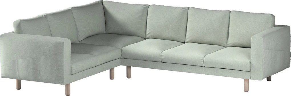 Potah na pohovku IKEA Norsborg rohová 5-místná barva modrá látka pletený vzor