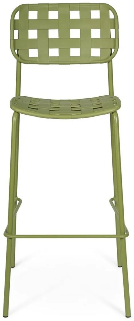 BIZZOTTO Barová židle CLOVER zelená 0650039