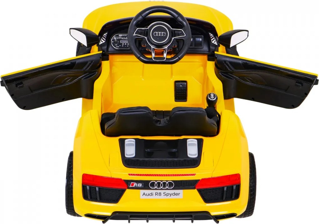 Ramiz Elektrické autíčko Audi R8 pro děti žluté + dálkové ovládání