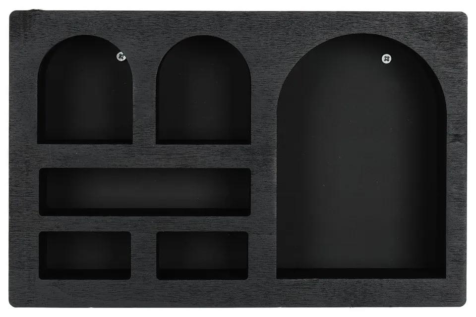 Černá patrová police 35 cm Cry – Kalune Design