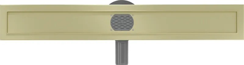 Mexen Flat 360°, tělo žlabu 70 cm, zlatá matná, 1A40070