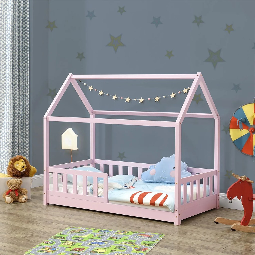 InternetovaZahrada - Dětská postel Marli 80 x 160 cm - růžová