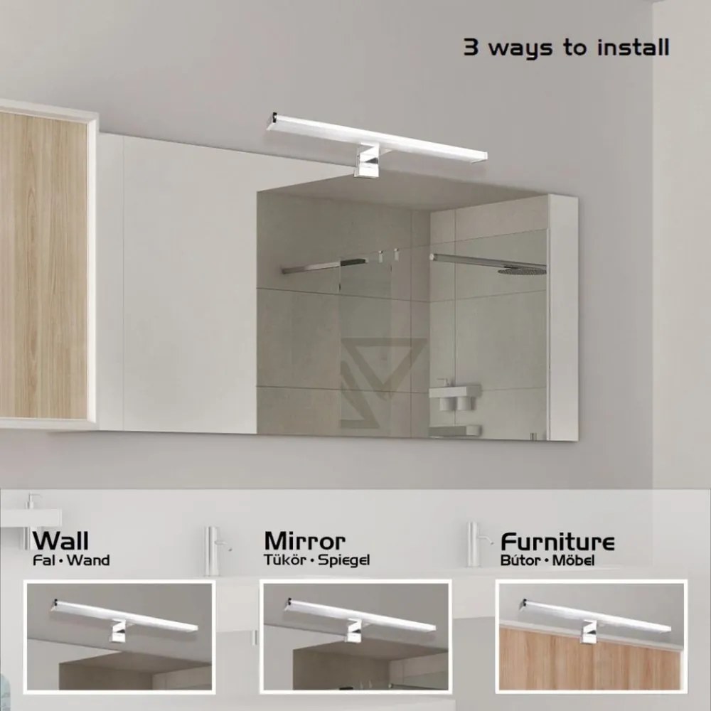 Rabalux 2115 Levon nástěnné koupelnové svítidlo 3v1 LED 600mm 12W/840lm 4000K IP44