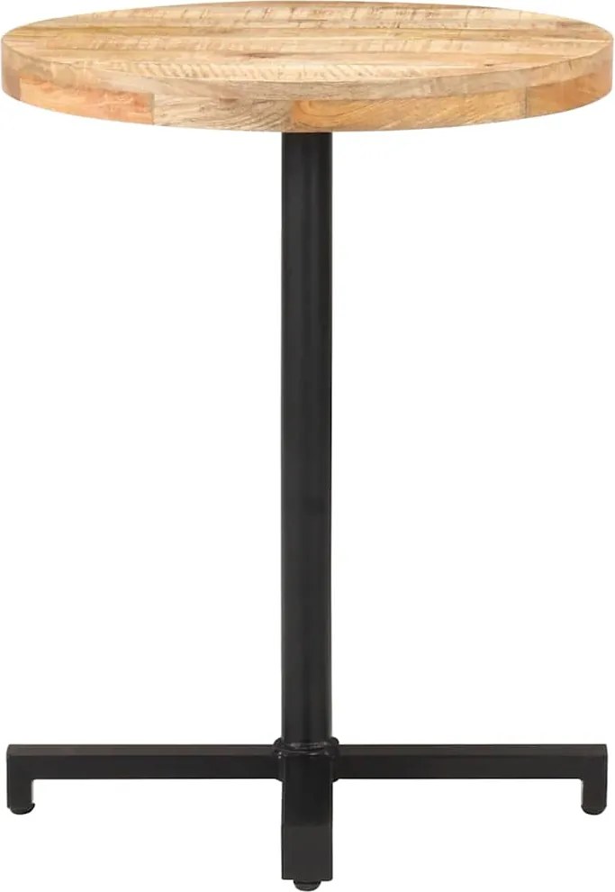Bistro stůl kulatý Ø 60 x 75 cm hrubé mangovníkové dřevo 320265