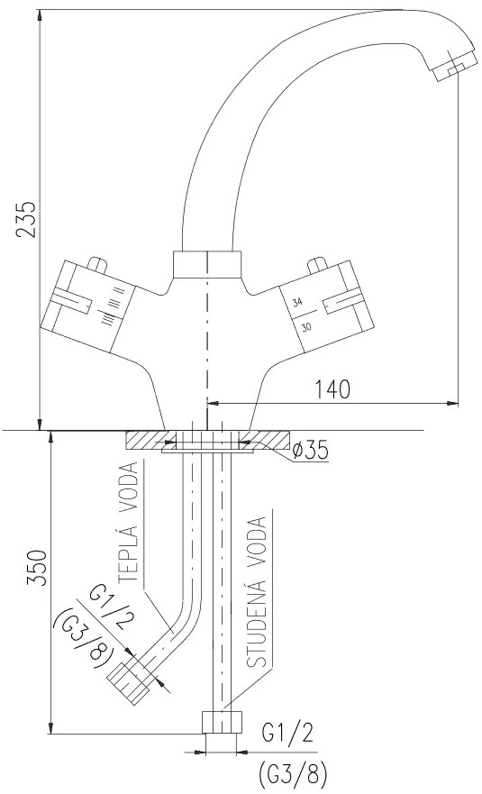 ARTTEC TERMO Baterie umyvadlová termostatická BAT00270