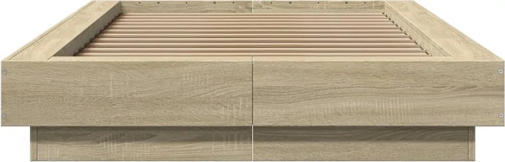Rám postele dub sonoma 90 x 190 cm kompozitní dřevo 3281240