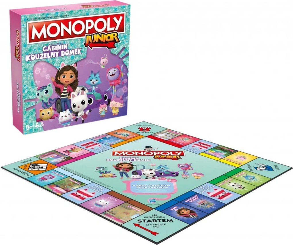 HASBRO Hra MONOPOLY Junior Gabbys Dollhouse *SPOLEČENSKÉ HRY* 54850