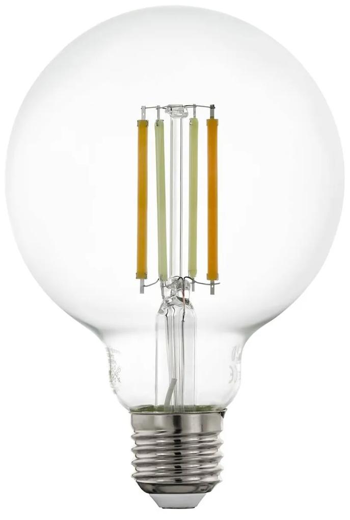 LED chytrá filamentová žárovka, E27, G95, 6W, 2200-6500K, 806lm, teplá-studená bílá, čirá Eglo LM_LED_E27 12576