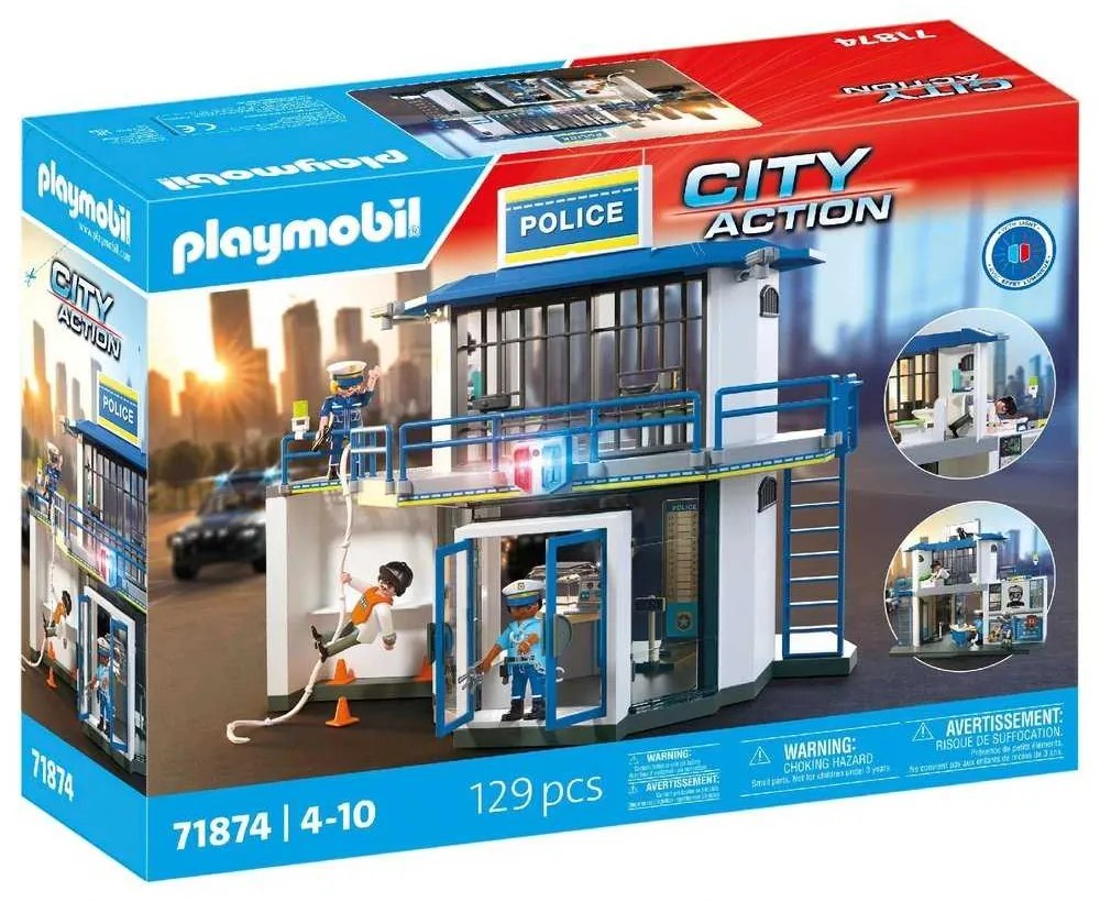 Playmobil 71874 policejní služebna s vyšetřovatelnou