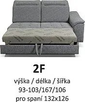 CZ Nábytkář - Kasvo Sedací souprava GRENOBLE OT-2F | Orientace: levá,Varianta: Aston Sic 3