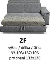 CZ Nábytkář - Kasvo Sedací souprava GRENOBLE OT-2F | Orientace: levá,Varianta: Salvador 14
