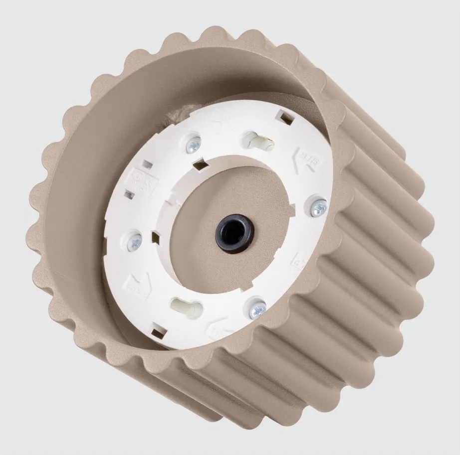 Taupe kovové bodové svítidlo ø 10 cm Zora – Sollux