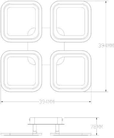 Zuma Line MS232040R-BK-LED Stm.svítidlo STELLAR LED/30W/230V 3000-6000K černá+DO