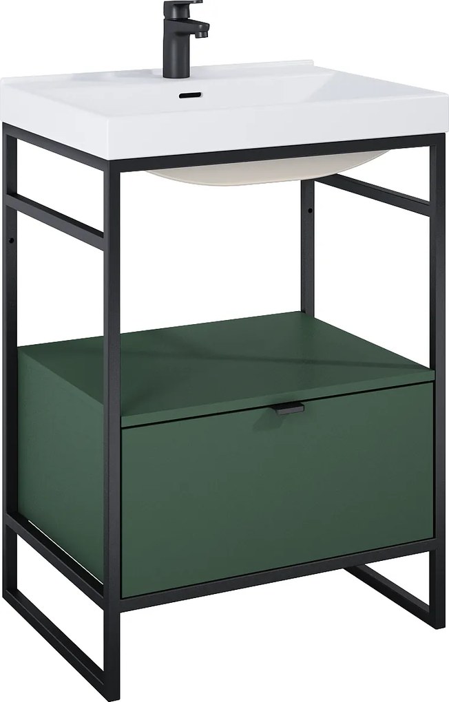 Elita Indus, SZAFKA INDUS 60 1S FOREST GREEN MATT DO STELAŻE, ELT-168749