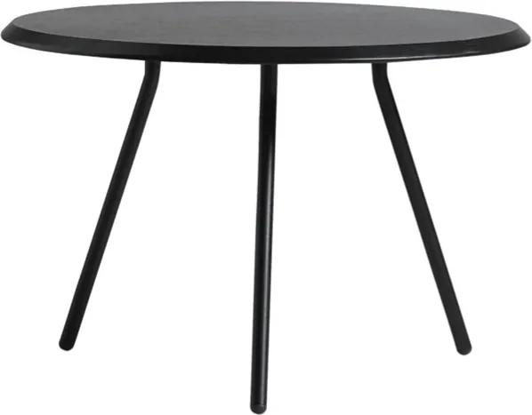Konferenční stolek &quot;Soround&quot;, 14 variant - Woud Varianta: Ø 60 cm - dub, černý | černé nohy (39,5 cm)
