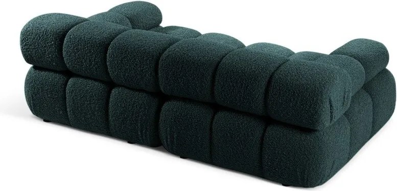 Modulární pohovka z textilie bouclé v petrolejové barvě 188 cm Bellis – Micadoni