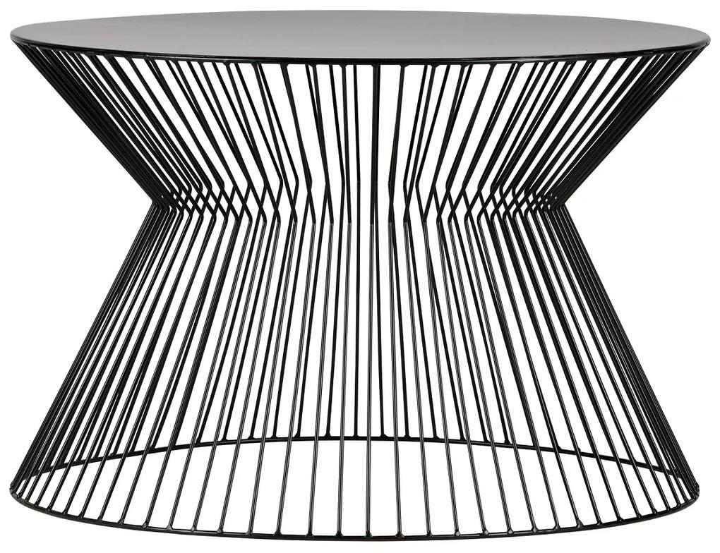 Hoorns Černý kovový konferenční stolek Timon | BIANO